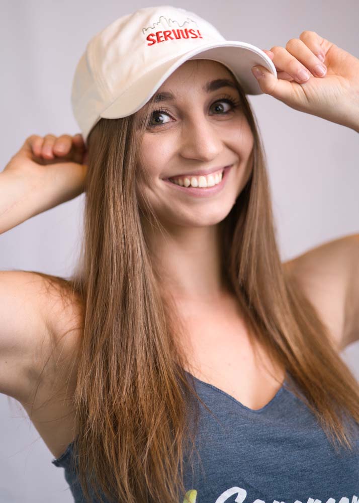 "Servus Skyline" Hat White – Feli from Germany Shop